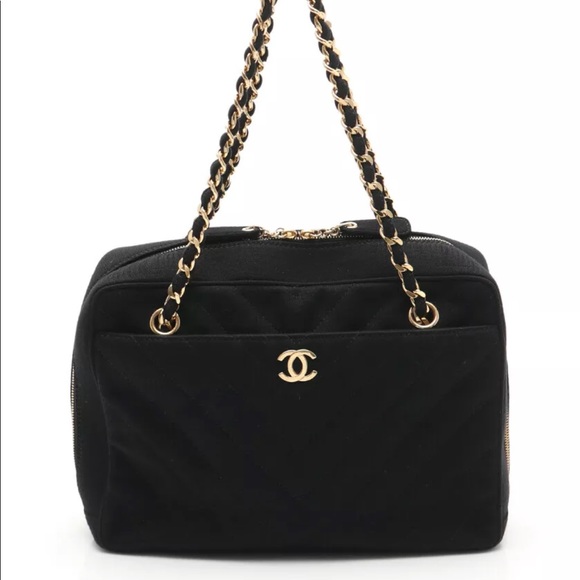 CHANEL | Bags | Chanel V Stitch Cc Logo Chain Shoulder Bag | Poshmark